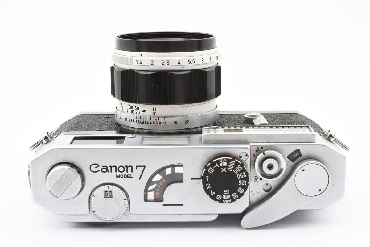 Yahoo!オークション - 動作品 Canon MODEL 7 + CANON LENS 50mm F1.4 ...