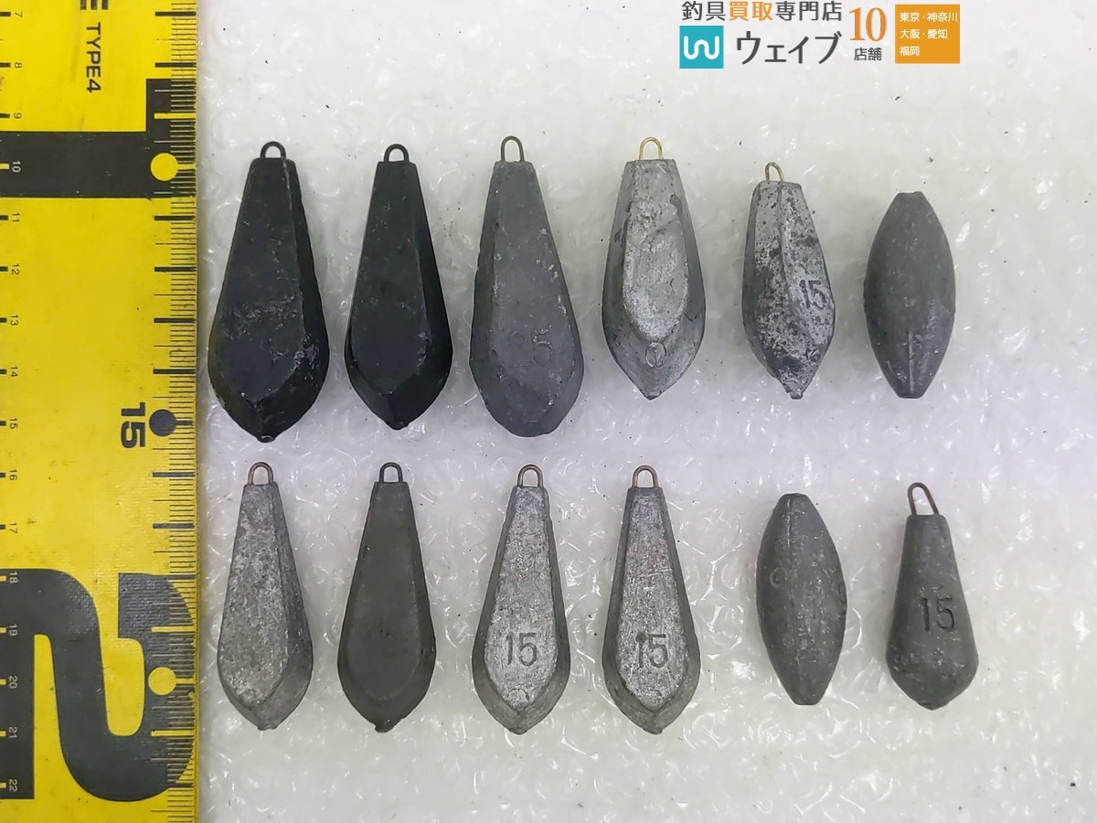 日本代購代標第一品牌【樂淘letao】－六角オモリ、ナス型、カメ型、丸型、ナツメ 他 15～30号程度 約8kg