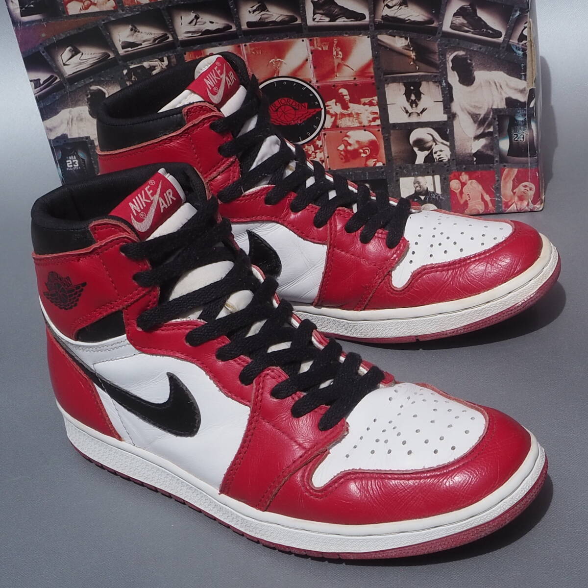 US 9 / 27cm レア 94年製 復刻 nike AIR JORDAN 1 白赤黒 エア ジョーダン 1 aj1 シカゴカラー(27.0cm)｜売買されたオークション情報、yahooの ...