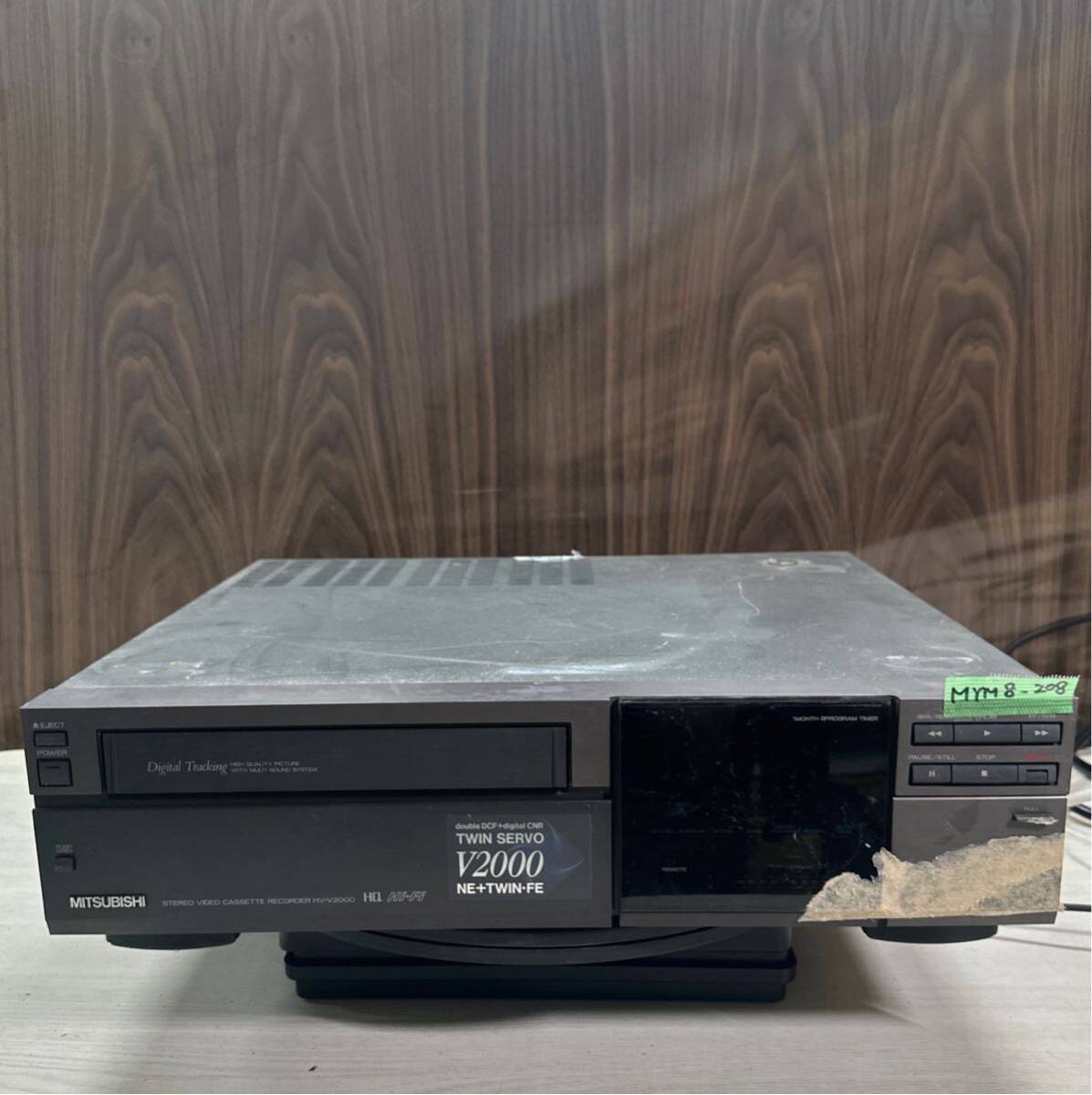 Yahoo!オークション - MYM8-208 激安 ビデオデッキ MITSUBISHI HV-V200...