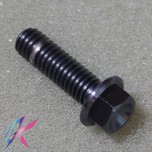 Yahoo!オークション - 64チタンボルト フランジM6x20 (8mmソケット) ブ...