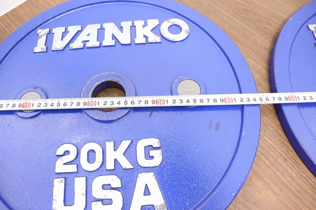 Yahoo!オークション - J8524 IVANKO/イヴァンコ ダンベルプレート 20kg...