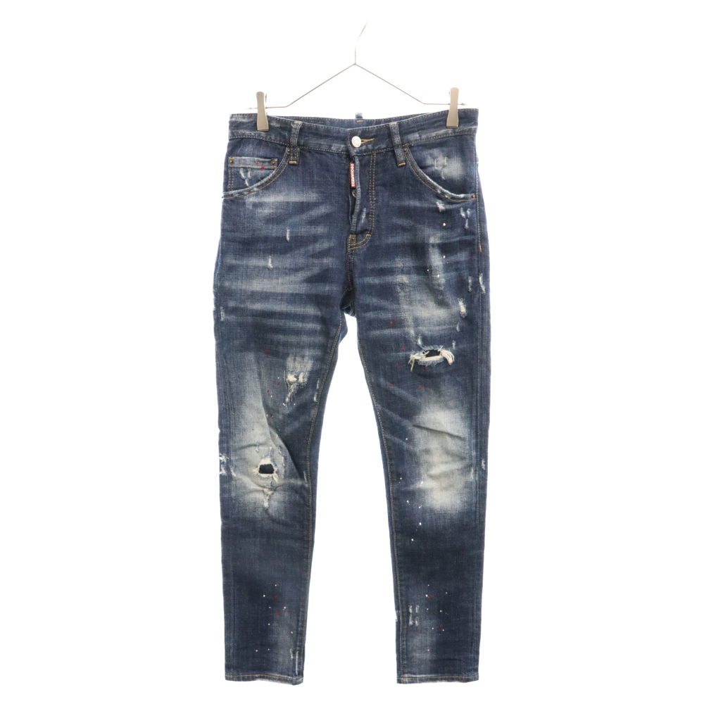 DSQUARED2 Dsquared SLIM JEAN slim jeans paint damage DSQUARED2 Dsquared SLIM JEAN slim jeans paint damage