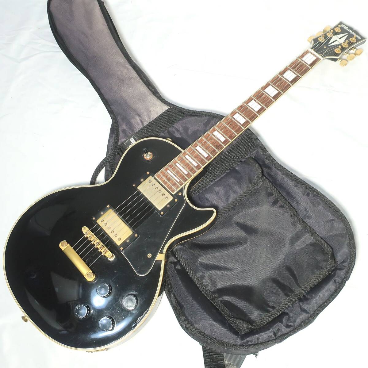 Photogenic レスポールカスタムタイプ エレキギター ケース付き オープンブック ギブソンヘッドシェイプ 難あり 楽器/170サイズ(フォトジェニック)｜売買されたオークション情報 ...