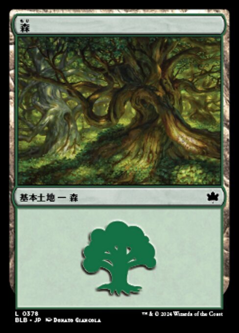 Yahoo!オークション - MTG 土地/日本語版 (378)《森/Forest》ルームバ...