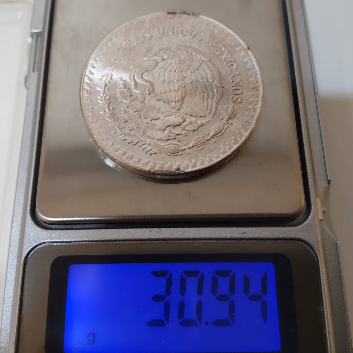 Yahoo!オークション - #1821【現状品】 メキシコ 1オンザ/onza 銀貨 純...