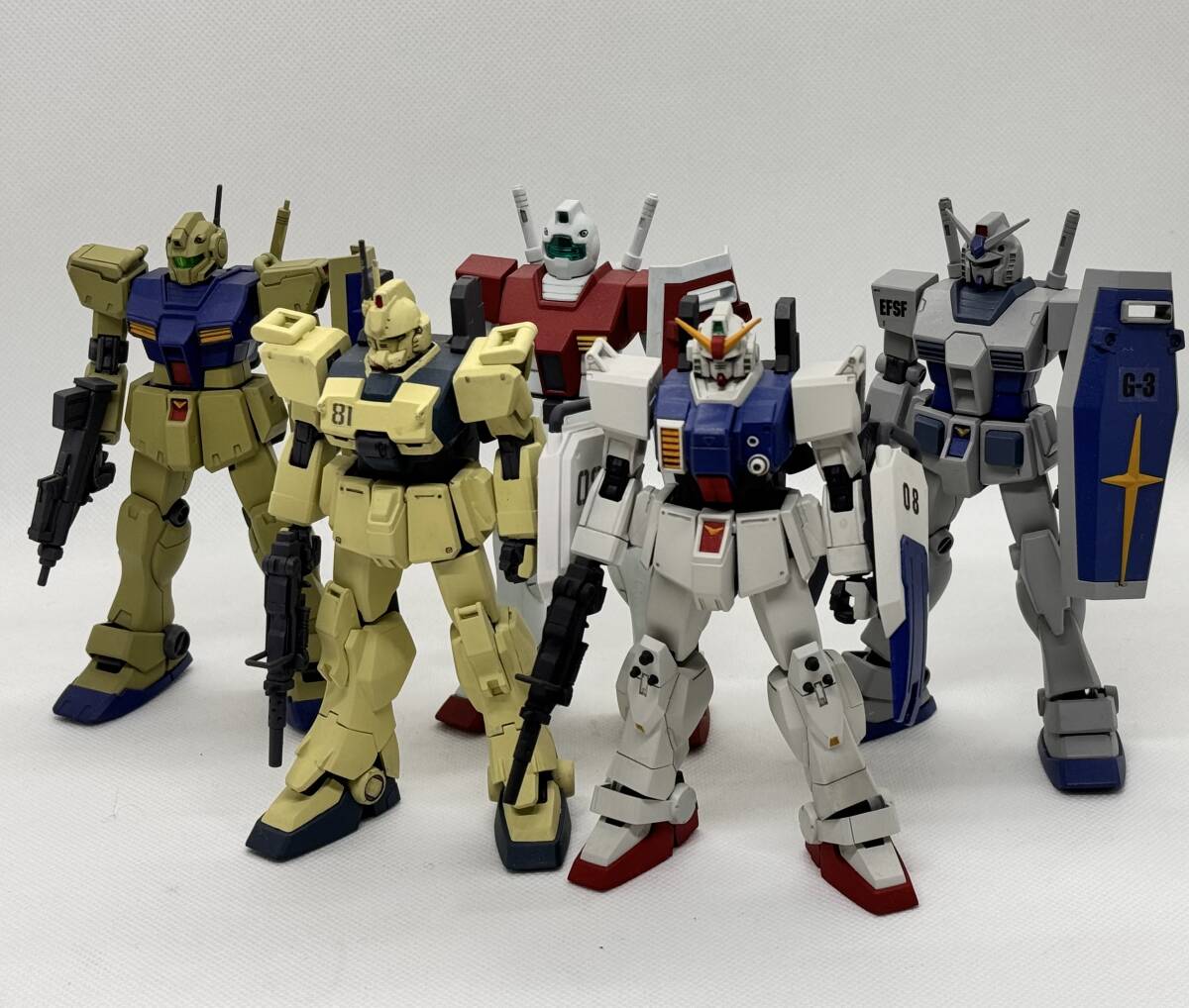 Yahoo!オークション - HGUC 5体 ガンダムEz8 陸戦型ガンダム ジム指揮...