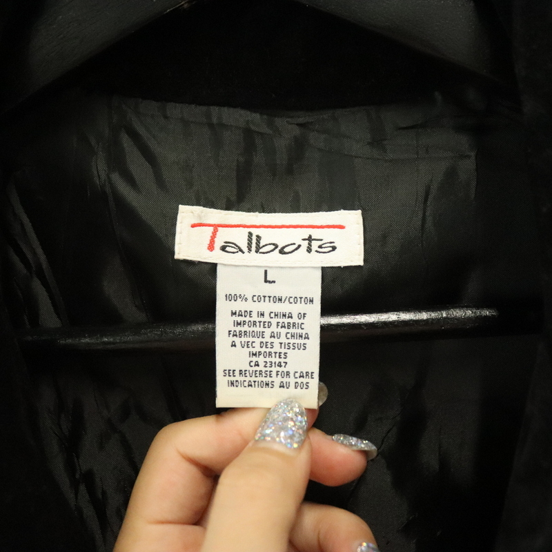 Yahoo!オークション - E757 90sビンテージ TALBOTS ベロアベスト 1990...