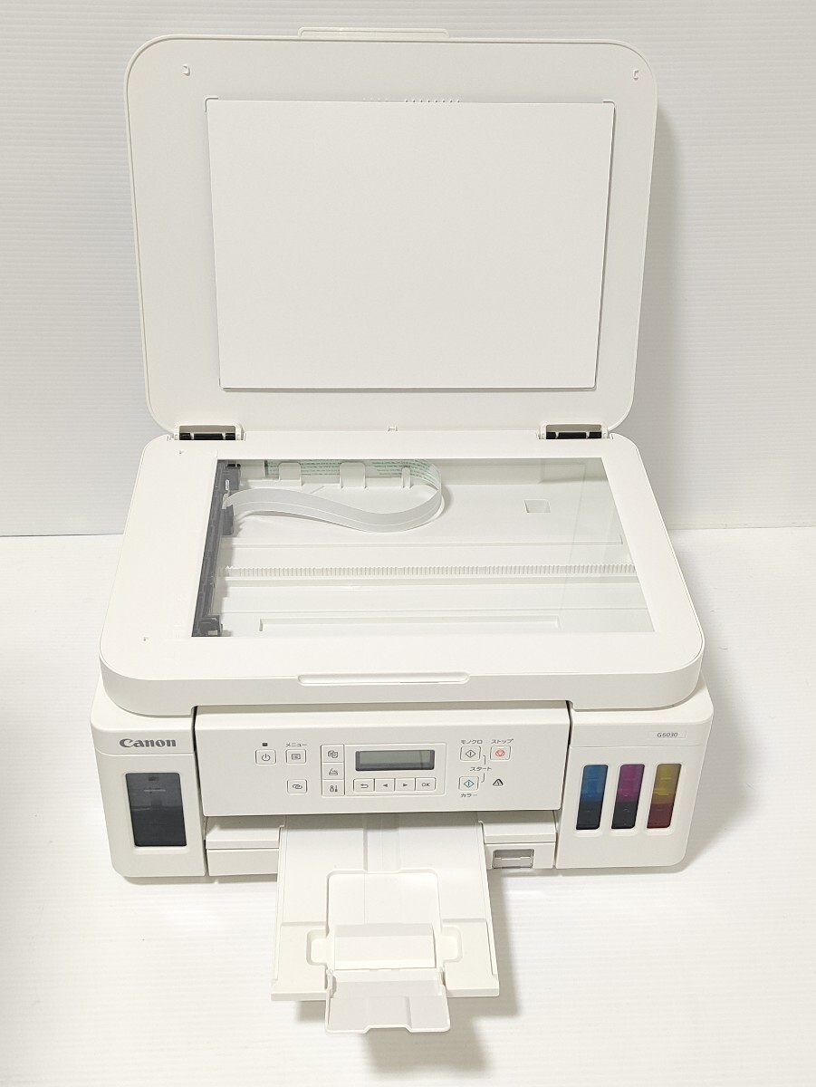 極 G6030WH Canon 特大容量ギガタンク搭載 インクジェットプリンター 複合機 Wi-Fi キャノン USB 有線LAN 付属品多数 コピー スキャン(A4プリンタ)｜売買された ...