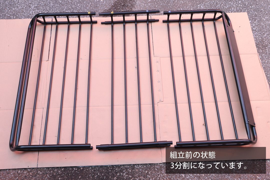 ルーフラック 組立式 鉄製 アウトドア 全長1100mm カーゴラック ルーフバスケット ルーフキャリア R03-C 50641(ルーフキャリア)｜売買されたオークション情報、yahooの商品 ...