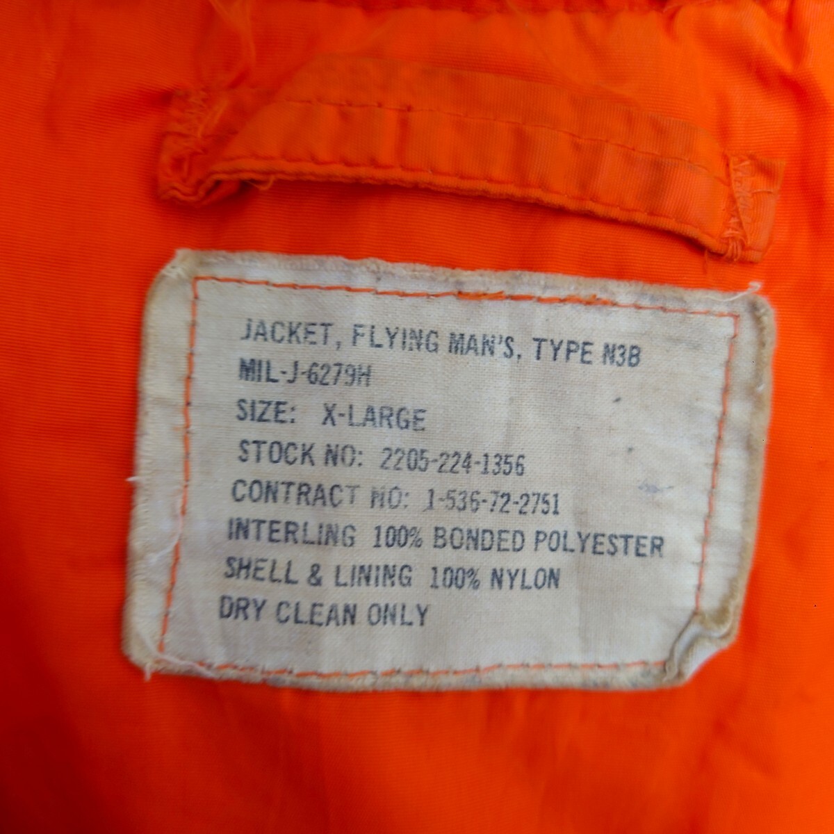 Yahoo!オークション - 【N-3B】70's フライトジャケット GENERALジップ...