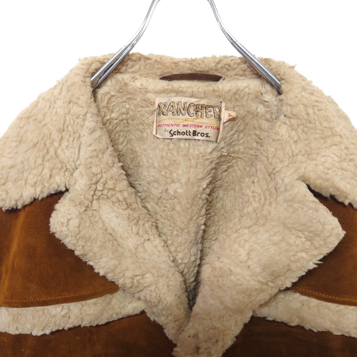 Schott】70's スエードレザー ランチコート 裏ボア A-2279 Schott】70's スエードレザー ランチコート 裏ボア A-2279