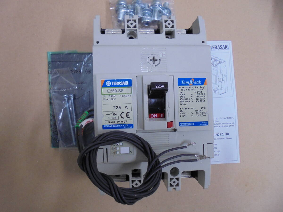 Yahoo!オークション - ブレーカー 寺崎電気 E250-SF 3P 225A + E250-SF...