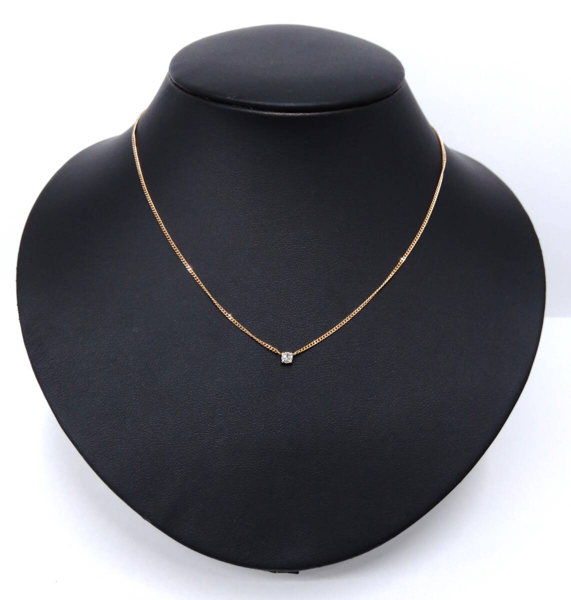 Yahoo!オークション - K18 クリアストーン ネックレス 約36+4cm 2.7g