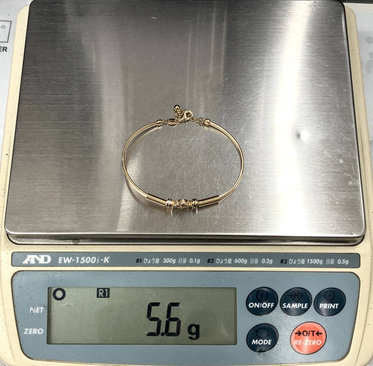 Yahoo!オークション - K18 750 ブレスレット 総重量約5.6g 約14～16cm ...