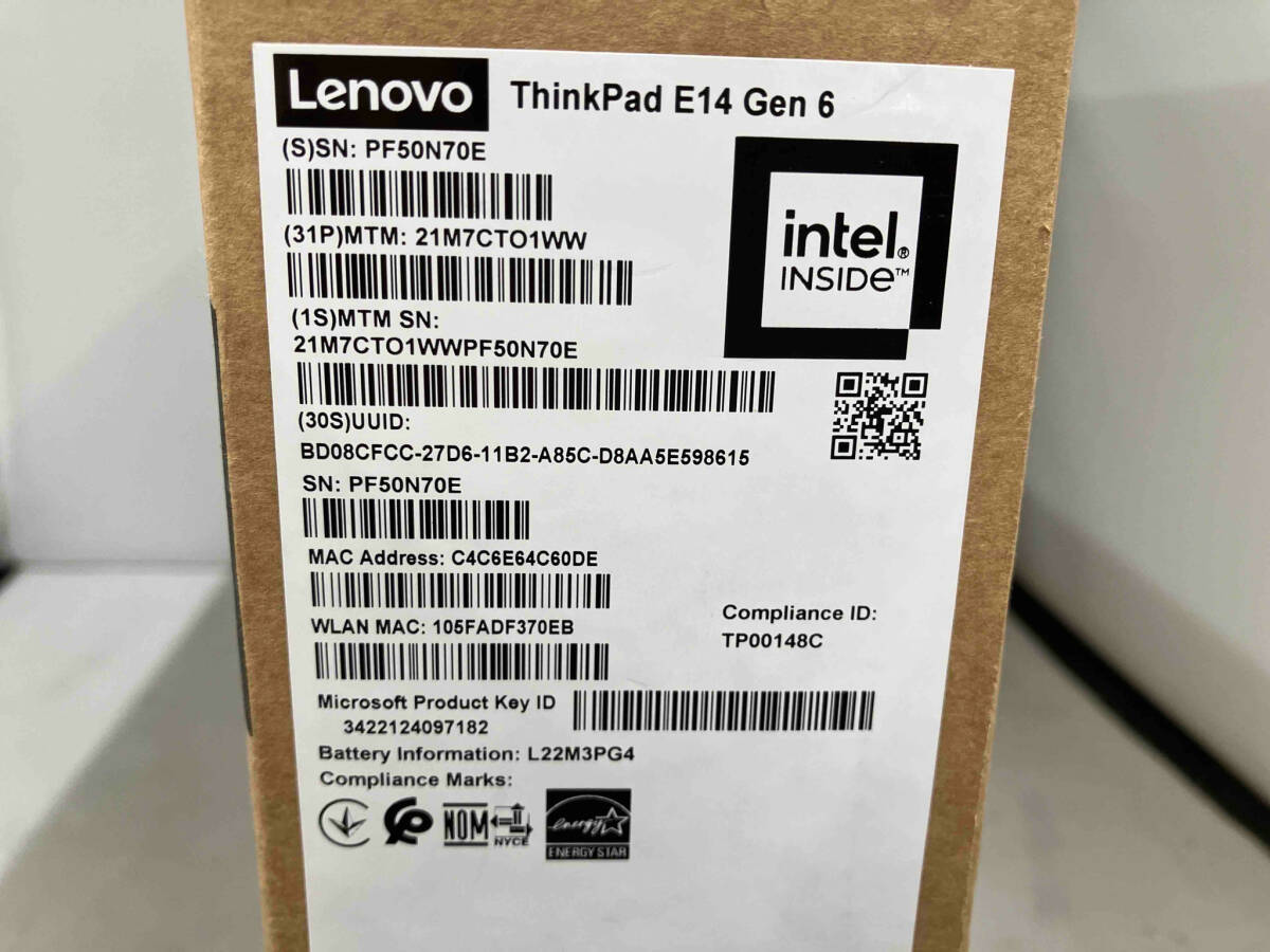 Yahoo!オークション - 未開封品 ThinkPad E14 Gen6 Lenovo ノートパソ...