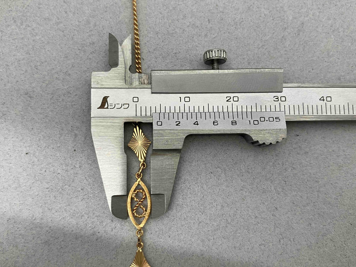 Yahoo!オークション - K18／70cm／13.3g／2連デザインネックレス／造幣...