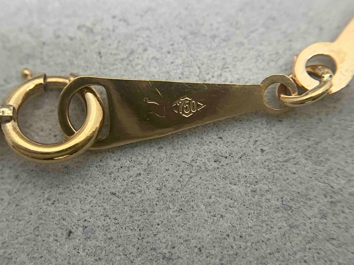 Yahoo!オークション - K18／70cm／13.3g／2連デザインネックレス／造幣...