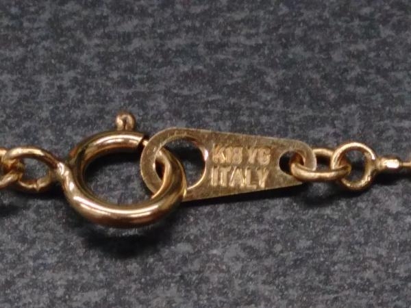 Yahoo!オークション - 750 K18YG イエローゴールド 39.5cm 総重量1.28g...