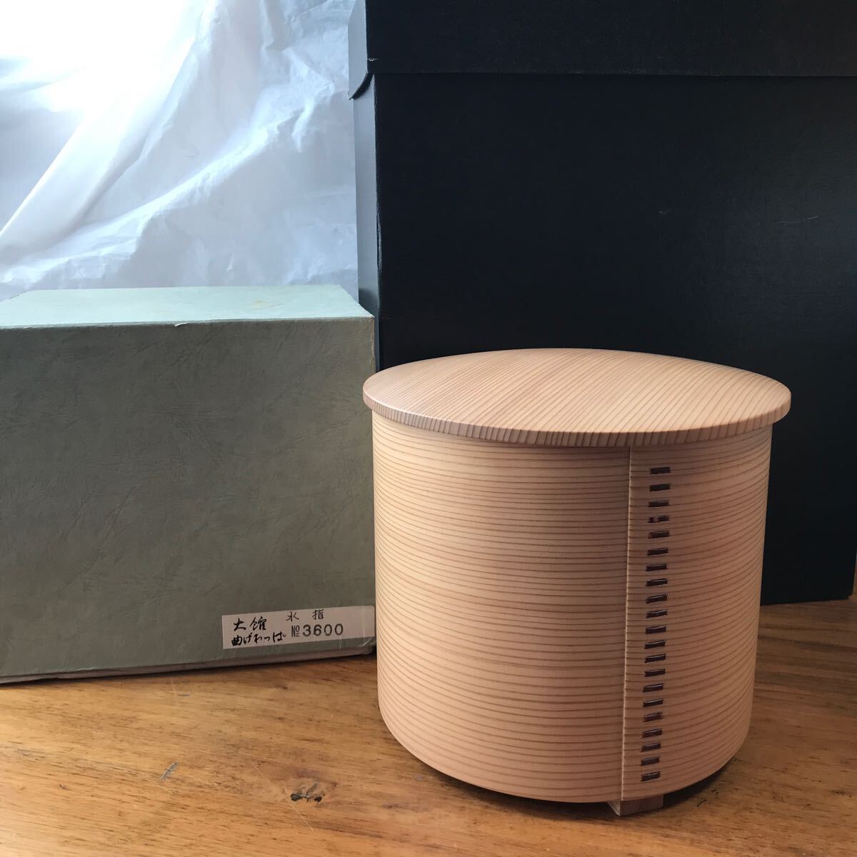 Yahoo!オークション - B98 曲げわっぱ 茶器 水差し 【美品】曲水指 茶...