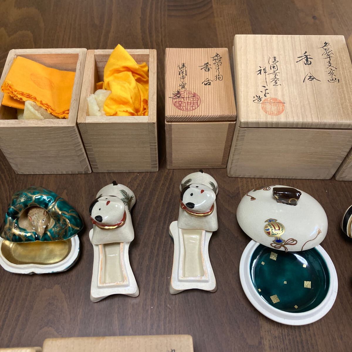 Yahoo!オークション - C590 清閑寺窯 干支香合 13点まとめ売り 杉田祥...