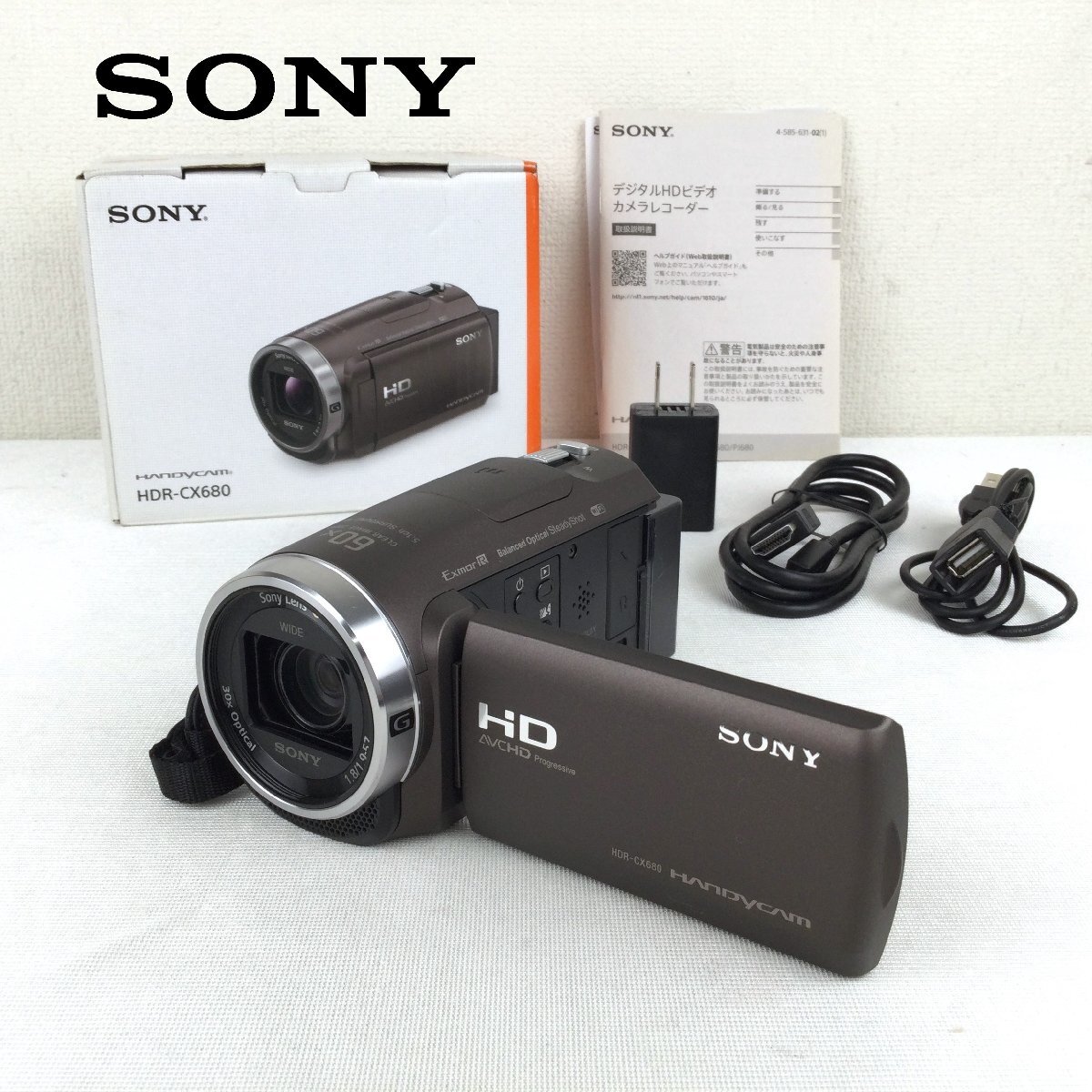 1208 SONY HDR-CX680 Handycam ハンディカム デジタルHDビデオカメラレコーダー 2017年製 箱付き(ソニー)｜売買されたオークション情報、yahooの商品情報を ...