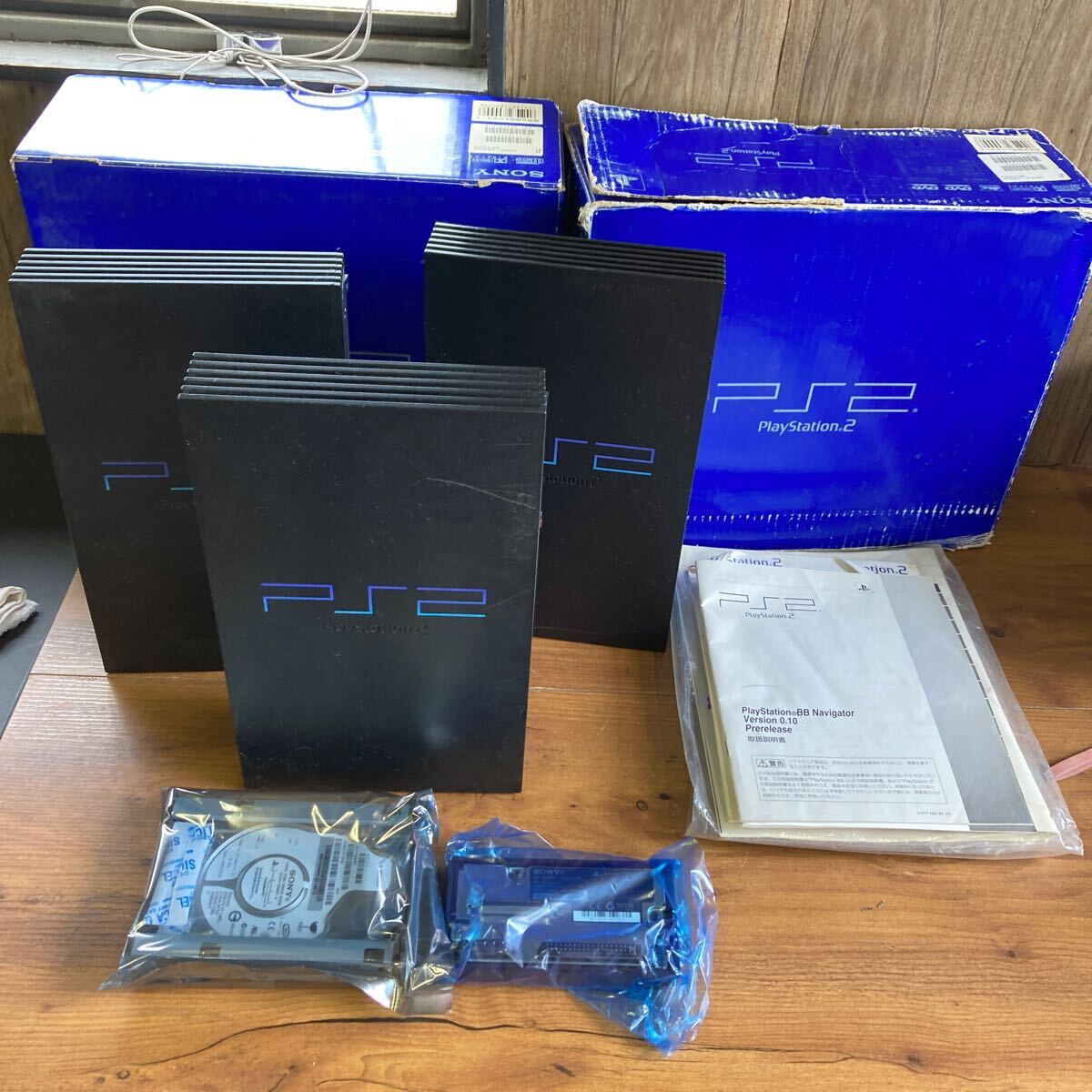 SONY ソニー PS2 本体 SCPH-10000/15000/本体のみ 3台 まとめて PlayStation2 プレイステーション2 ハードディスク SCPH-20401 説明書(本体 ...