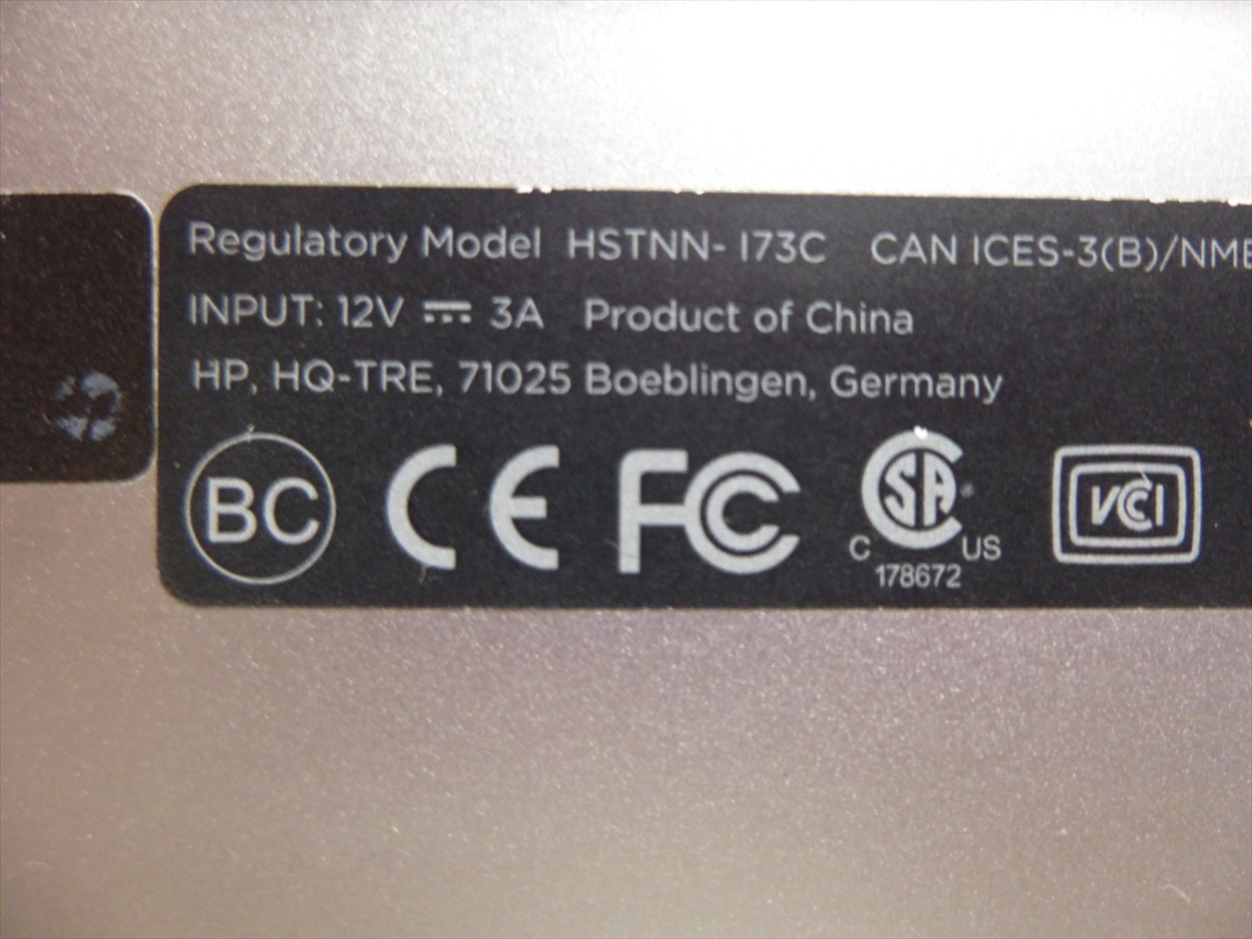 Yahoo!オークション - 【ジャンク品】HP HSTNN-173C Folio G1 Core(TM)...