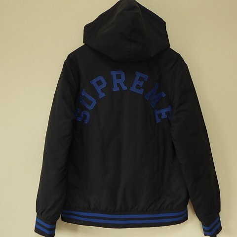 12FW Supreme シュプリーム Champion Parka チャンピオン パーカー ハーフ ZIP プルオーバー 中綿 ジャケット アーチロゴ 12aw 黒M ADR(パーカ)｜売買 ...