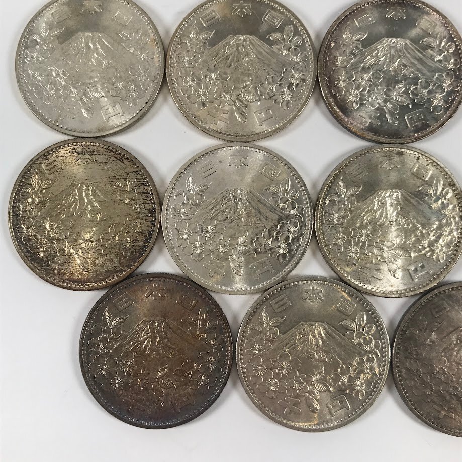 Yahoo!オークション - 【買取まねきや】古銭 日本 1000円 銀貨 昭和39...