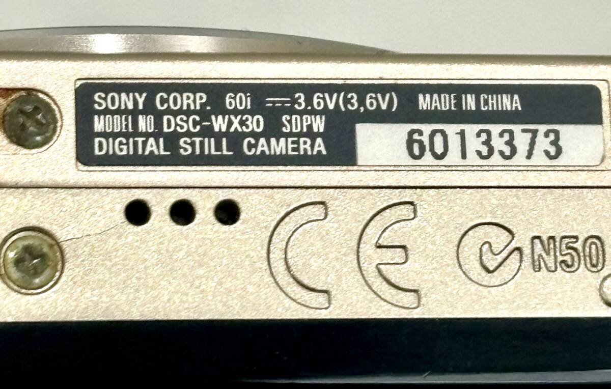 Yahoo!オークション - 動作未確認 SONY ソニー Cyber shot DSC-WX9 サ...