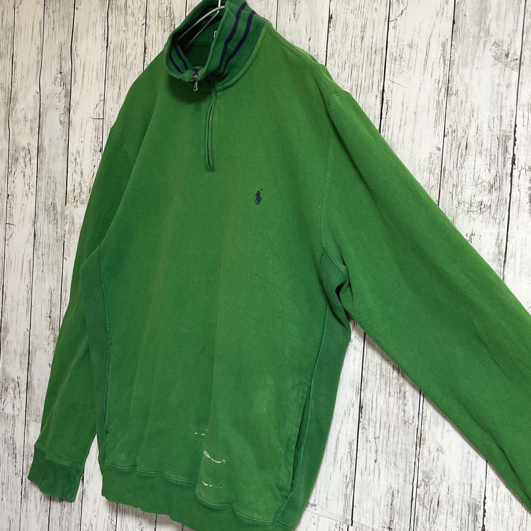 90's Ralph Lauren ラルフローレン ハーフジップ スウェット L 90's Ralph Lauren ラルフローレン ハーフジップ スウェット L