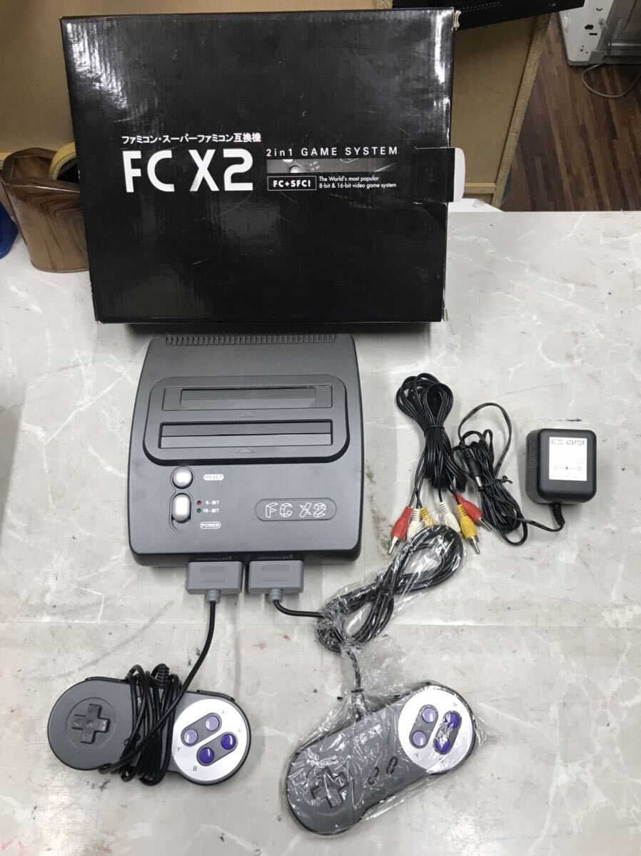 Yahoo!オークション - FC X2 system NTSC スーパーファミコン ファミコ...