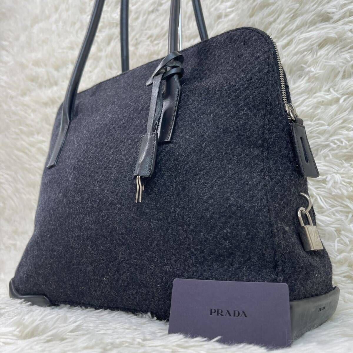 1円~ 極 PRADA プラダ メンズ トートバッグ 肩掛け A4 ビジネス ブリーフケース 南京錠 鍵付き ツイード レザー カーフ 黒 通勤(その他)｜売買されたオークション情報 ...