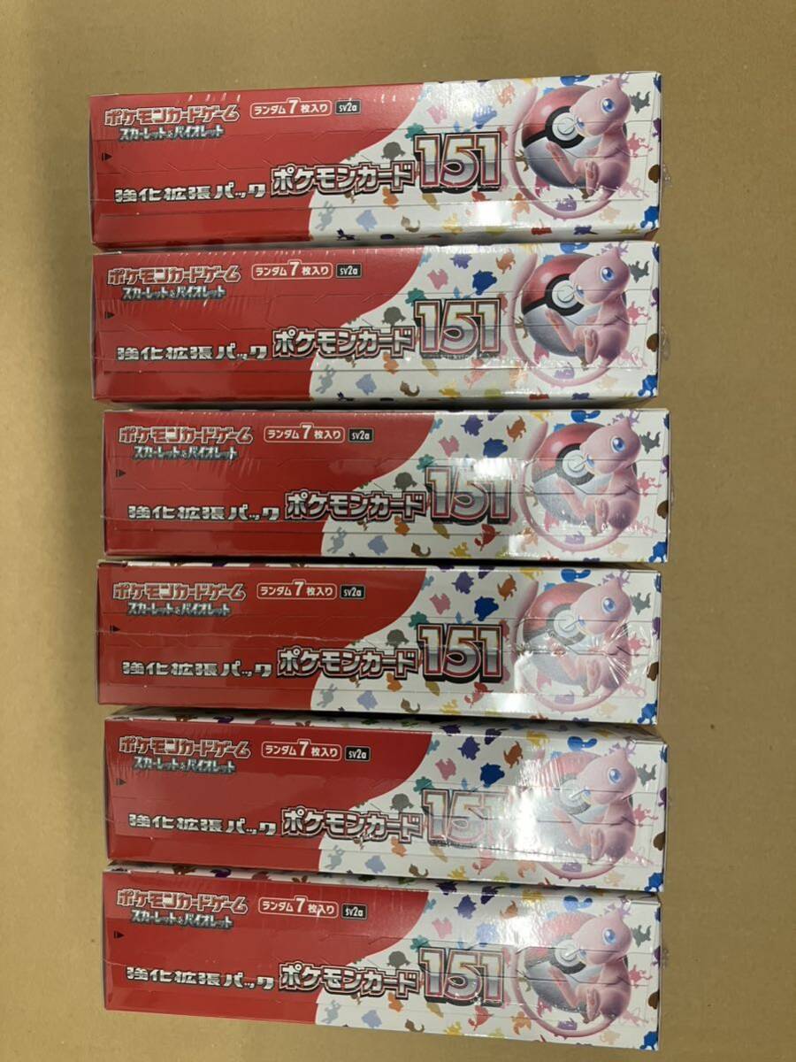 Yahoo!オークション - ポケモンカード 151 6BOX 新品 未開封 純正シュ...
