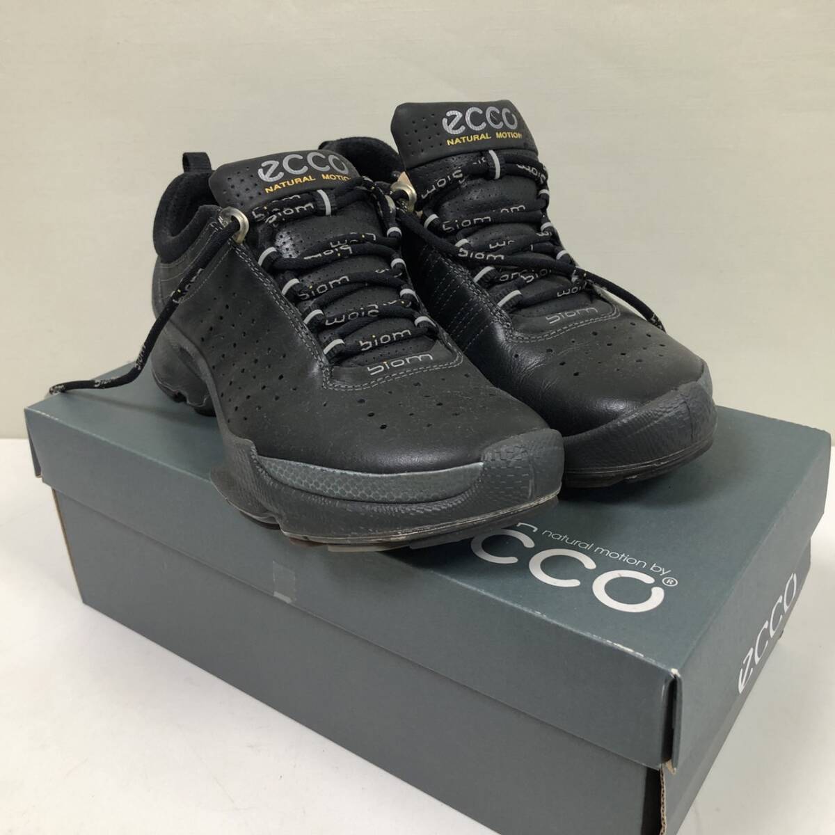 Yahoo!オークション - 美品【ecco エコー】トレッキングシューズ 23.5c...