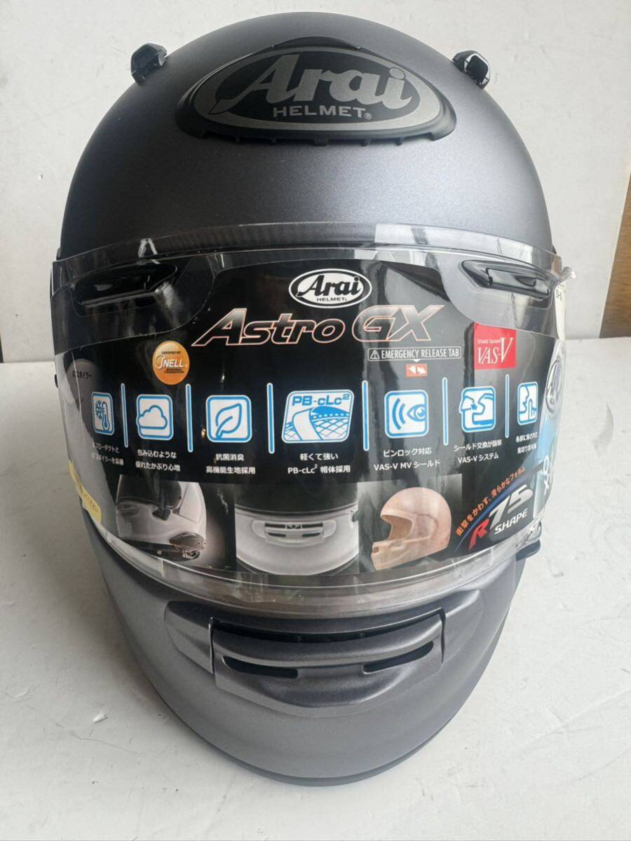 Yahoo!オークション - Arai アストロGX プラチナグレーF 59-60 未使用...