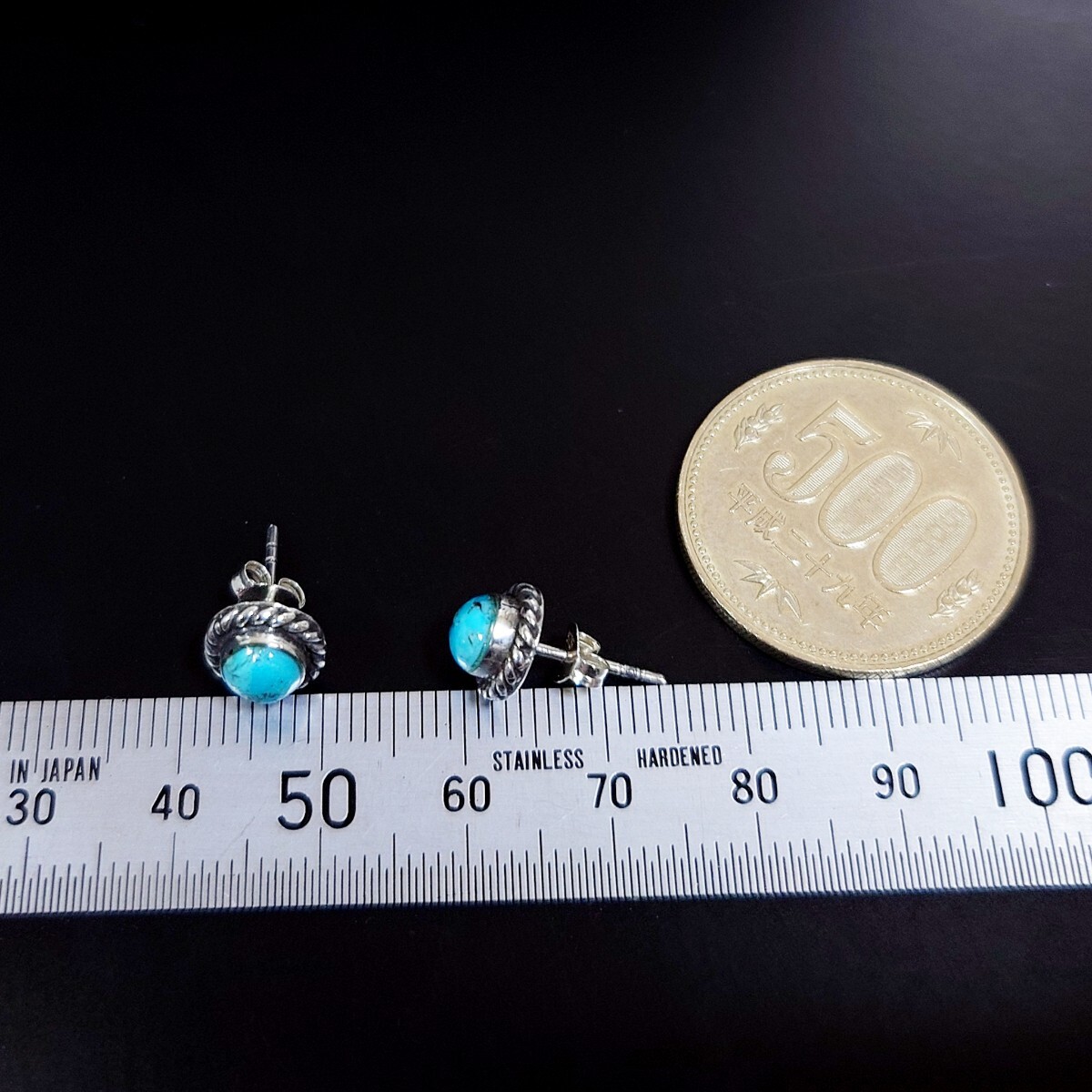 Yahoo!オークション - 6180-B SILVER925 パイライトイン ターコイズピ...