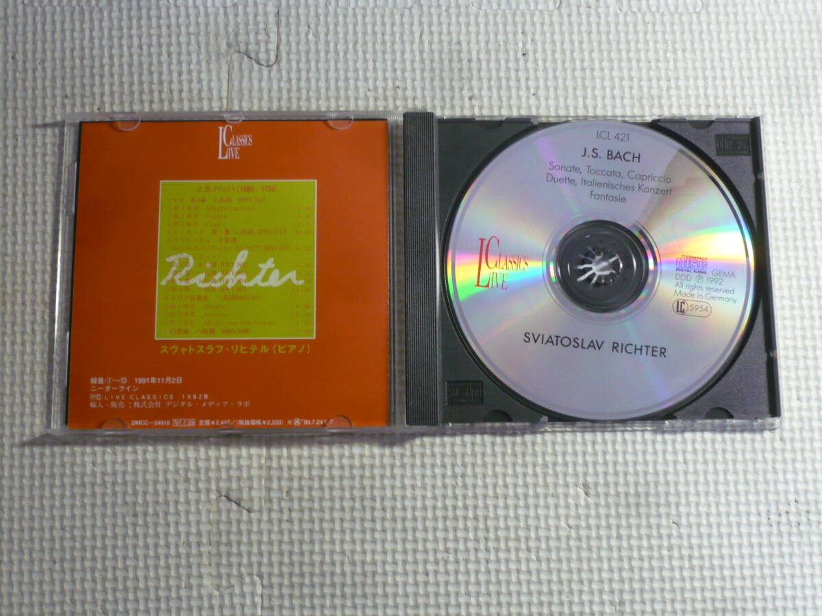 Yahoo!オークション - CD J.S.BACH SVIATOSLAV RICHTER 中古