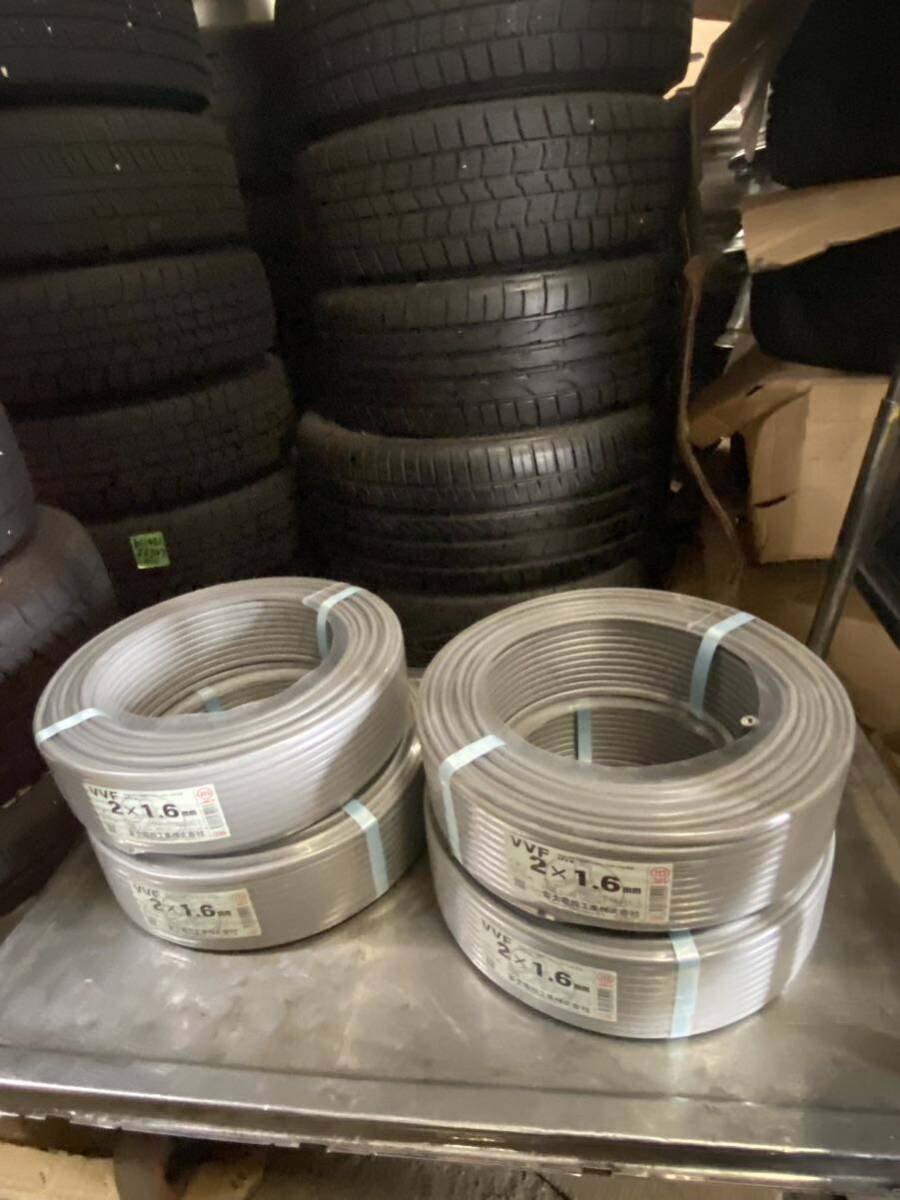 Yahoo!オークション - 富士電線 灰 VVF 2×1.6 100m 8.6kg 4個セット