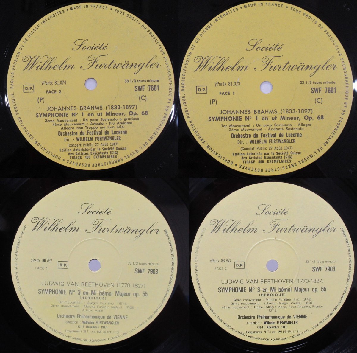 Yahoo!オークション - G451 FURTWANGLER フルトヴェングラー協会 LPレ...