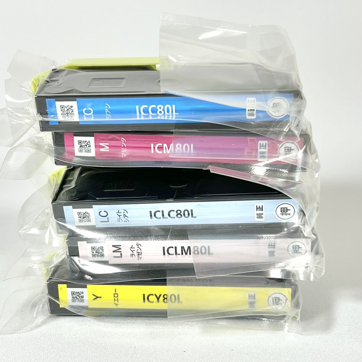 Yahoo!オークション - EPSON 純正 インクカートリッジ IC 80L 5色 とう...