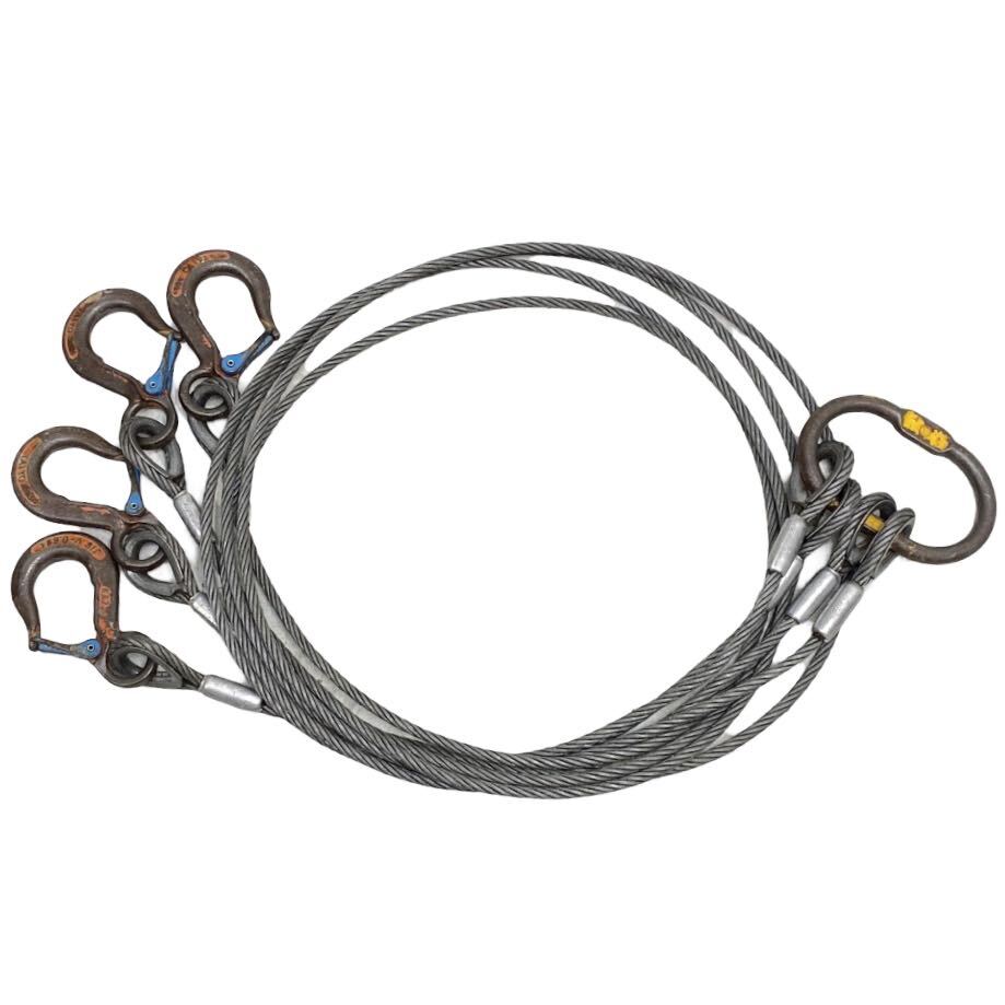 LIFTEC 4点吊りワイヤー 長さ約190cm WLL2.0t フック TAIYO V-0.63t 玉掛け クレーン作業 2トン 2ton 品 兵庫県姫路市発 Q2(工具、DIY用品)｜売買 ...