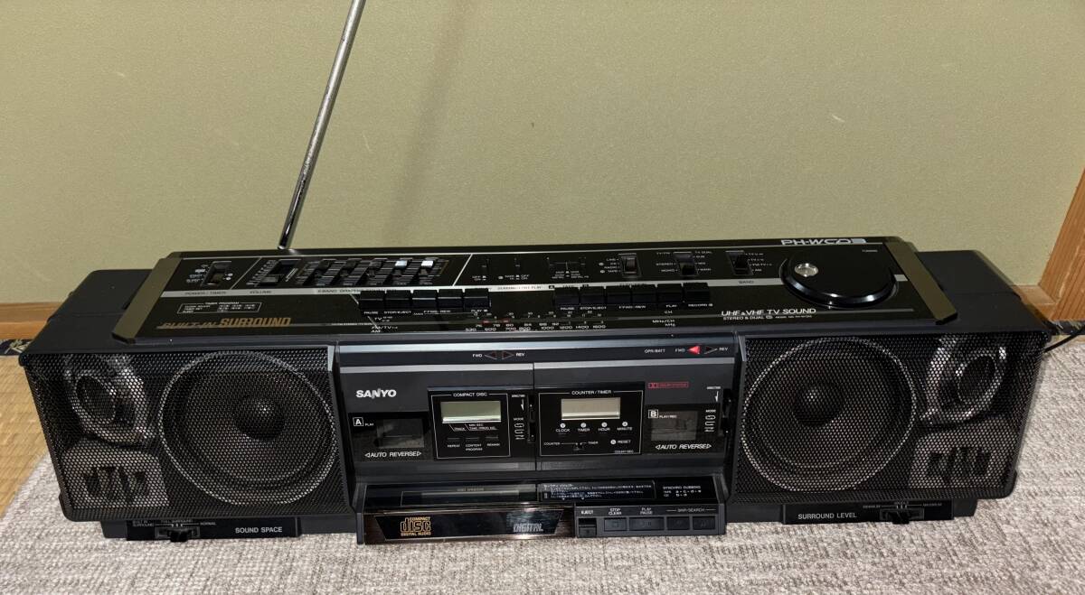 Yahoo!オークション - SANYO サンヨー CDラジカセ PH-WCD3 Wカセット ...