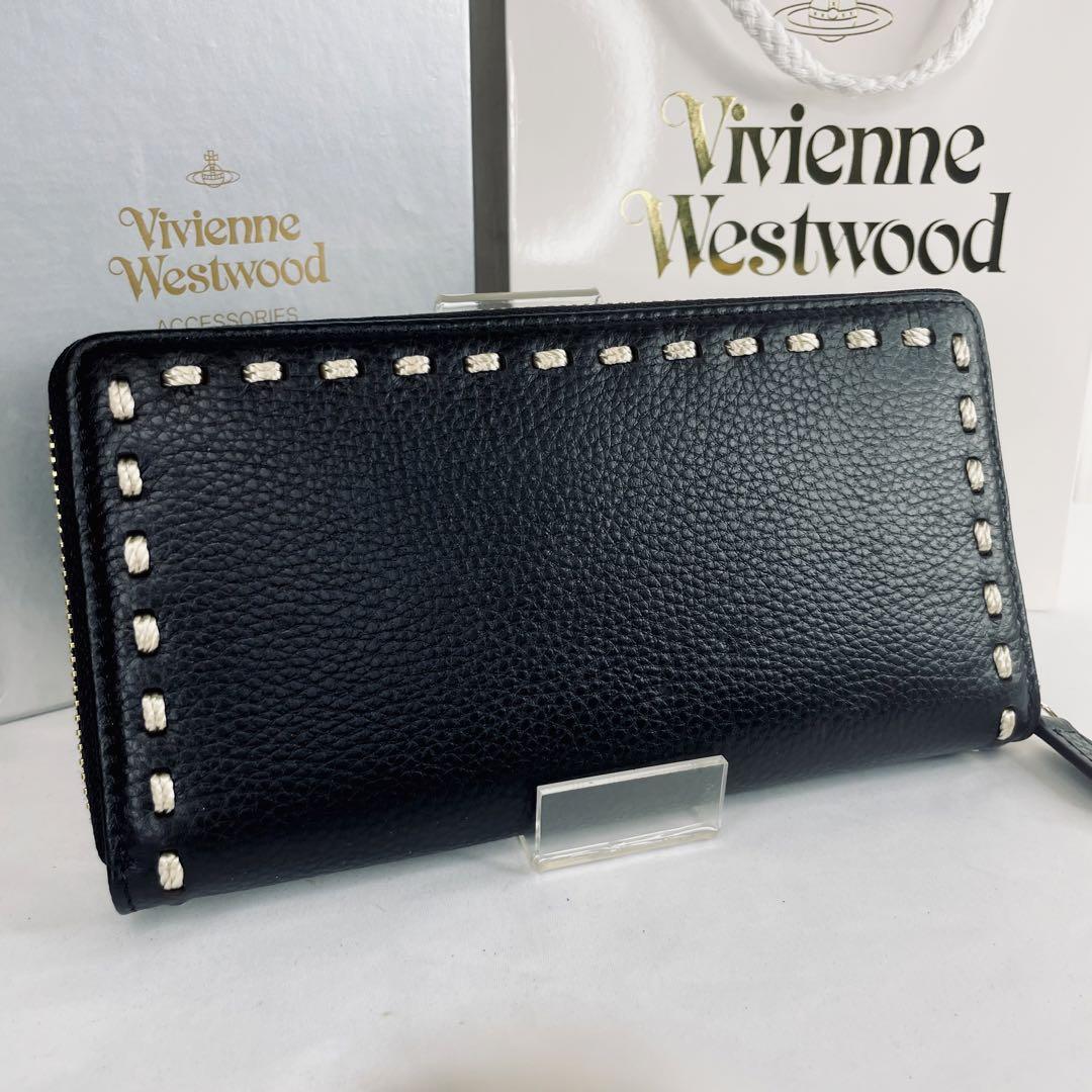 新品 ヴィヴィアンウエストウッド 長財布 パンチング オーブ 新品 ヴィヴィアンウエストウッド 長財布 パンチング オーブ