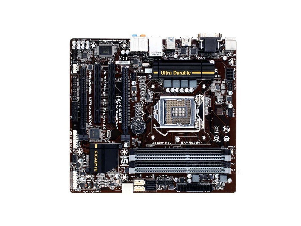 Yahoo!オークション - GIGABYTE GA-B85M-D3H マザーボード Intel B85 L...