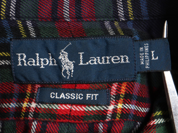 Yahoo!オークション - 90s ラルフローレン チェック ボタンダウン フラ...
