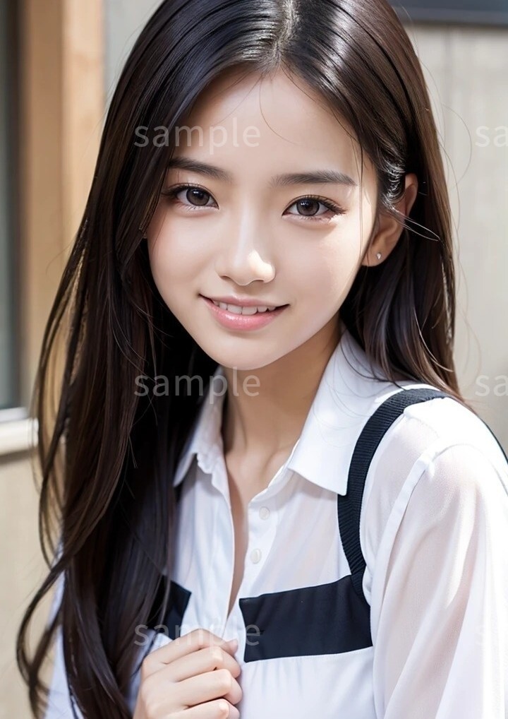 Yahoo!オークション - （4025）1点もの AI 美女 AI イラスト A4ポスタ...