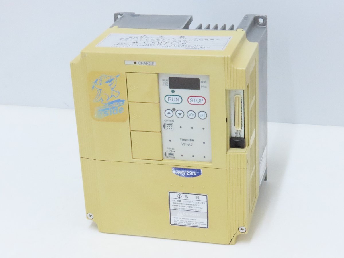 Yahoo!オークション - 80 TOSHIBA 東芝 VF-A7 インバーター 200V ジャ...