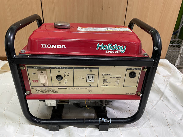 Yahoo!オークション - HONDA ホンダ Holiday EP600H 発電機 50Hz専用 ...